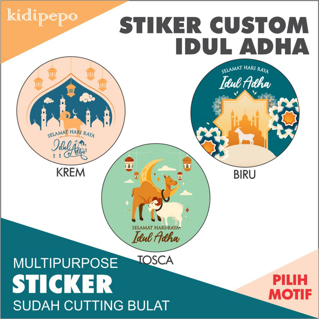 Jual STIKER IDUL ADHA / KURBAN CUSTOM - PER LEMBAR A3 | Shopee Indonesia