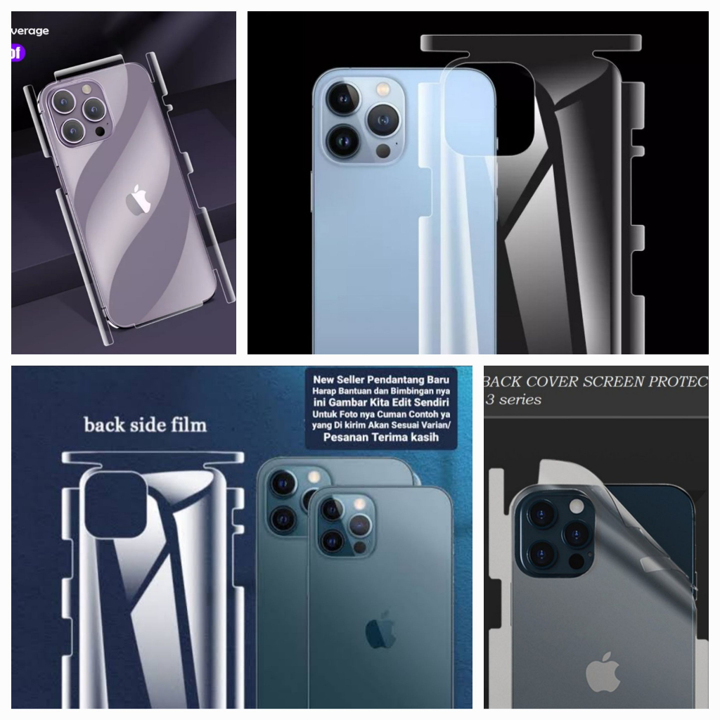 Jual MYS! Hydrogel CLEAR Back TO Side iPhone 17 Air 16 16E 15 14 13 12 ...