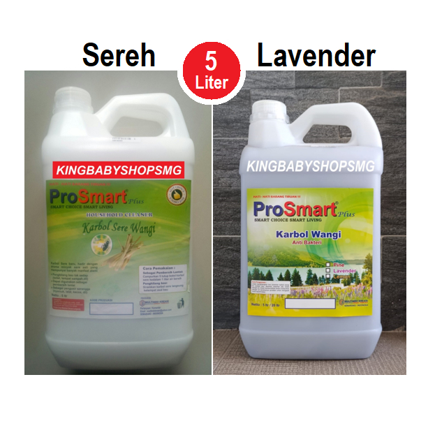 Jual Prosmart Plus Karbol Sereh And Lavender Jerigen 5 L Harum Alami