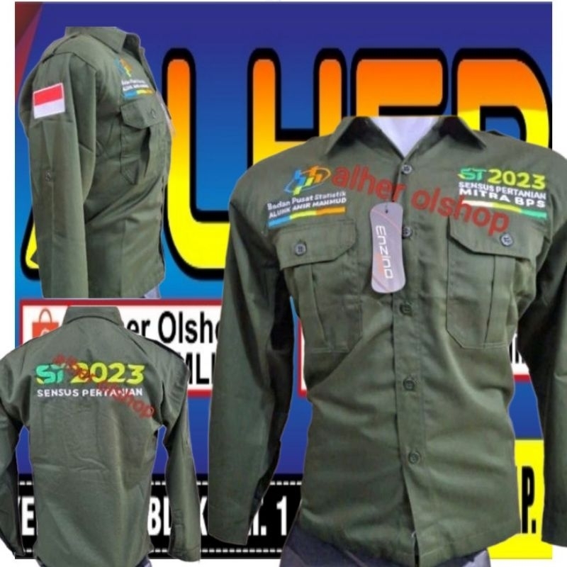 Jual kemeja sensus pertanian baju sensus pertanian seragam sensus pertanian Pdh sensus pertanian ...