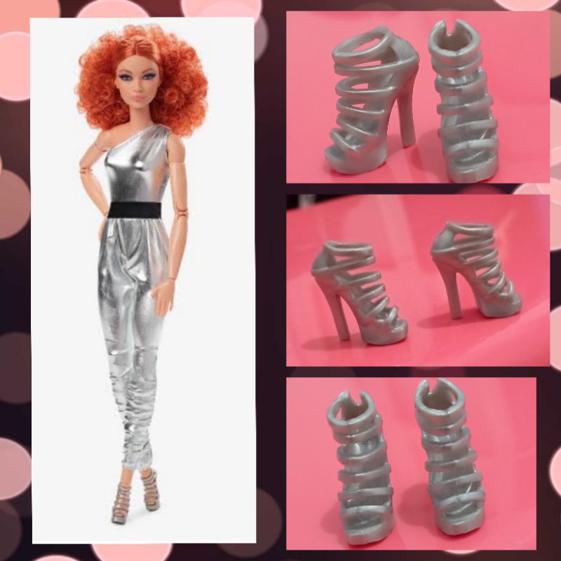 Jual Sepatu Barbie Looks Silver Mettalic 2022 Original Mattel | Shopee ...