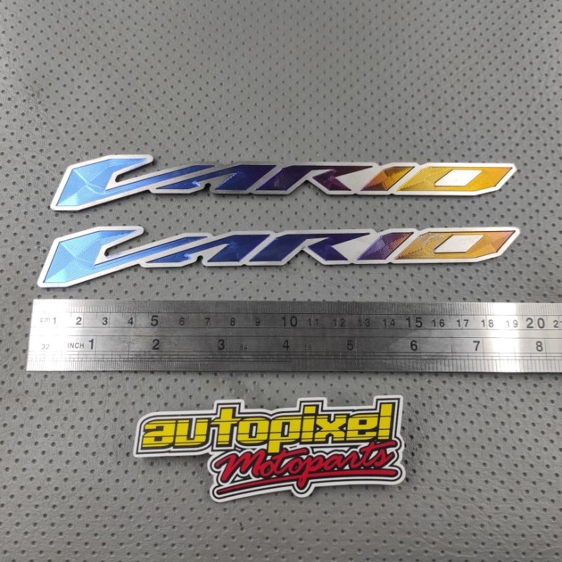 Jual Emblem vario titanium emblem titan vietnam (sepasang) | Shopee ...