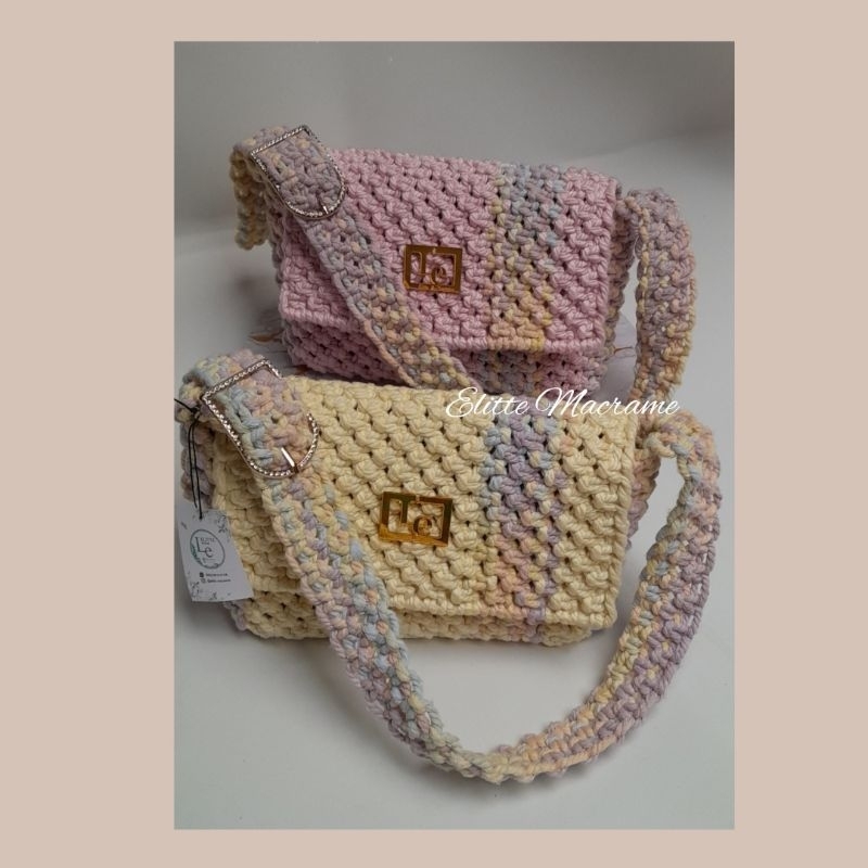 Jual Tas Makrame - Macrame Bag - New Hilya Series | Shopee Indonesia