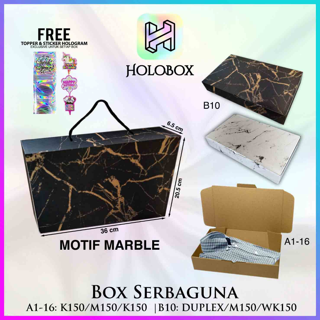 Jual Box Hampers / Box Kado / Kardus Packing Baju Hijab / Uk.36x20.5x6 ...