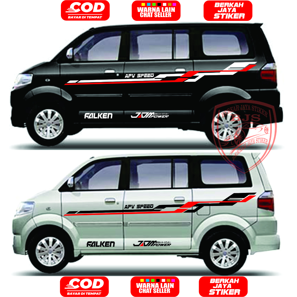 Jual STIKER MOBIL SUZUKI APV STRIPING LIST BODY SAMPING STICKER ...