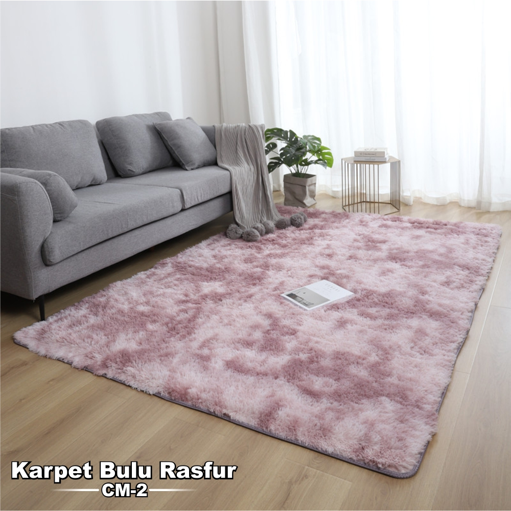 Jual Karpet Lantai Bulu Ombre Warna Karpet Ruang Tamu Ruang Kamar Highg ...