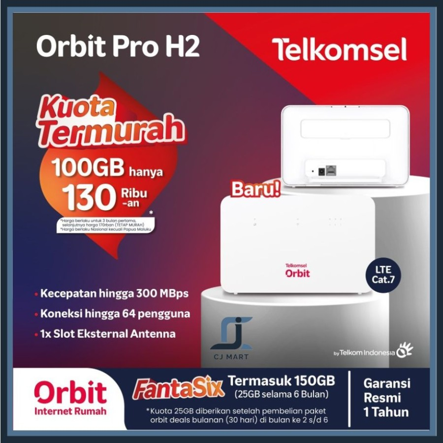 Jual Orbit Pro H2 Modem WiFi 4G High Speed Bonus Data | Shopee Indonesia