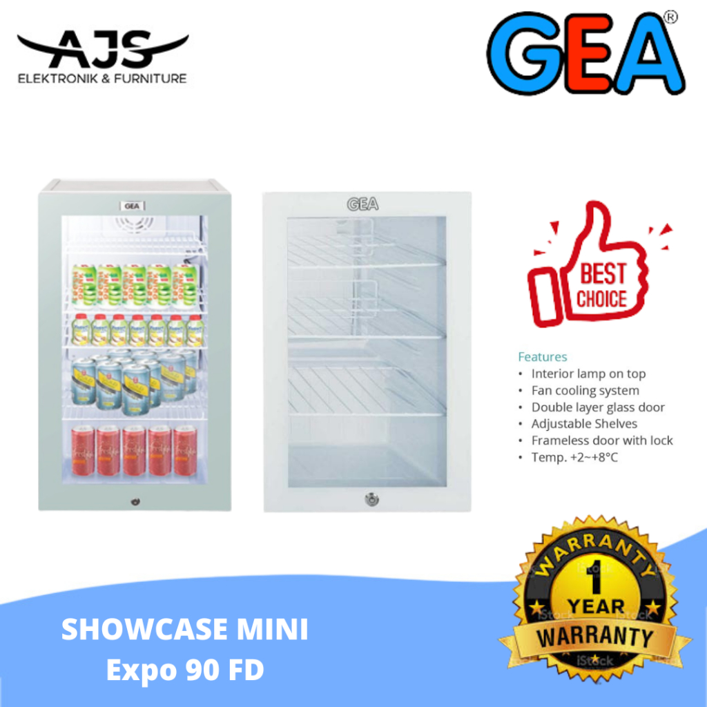 Jual Showcase Mini GEA EXPO 90FD / EXPO 90 FD 92 Liter Display Cooler ...