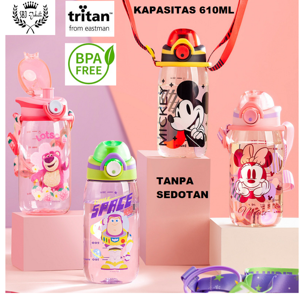 Jual BOTOL MINUM ANAK TRITAN BPA FREE Anti Bocor 610 ml Original Mickey Minnie Disney | Shopee ...