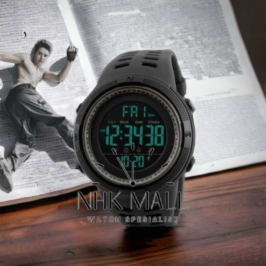 Jual Jam Tangan Pria Digital Tali Rubber Anti Air/ Jam Tangan Pria ...