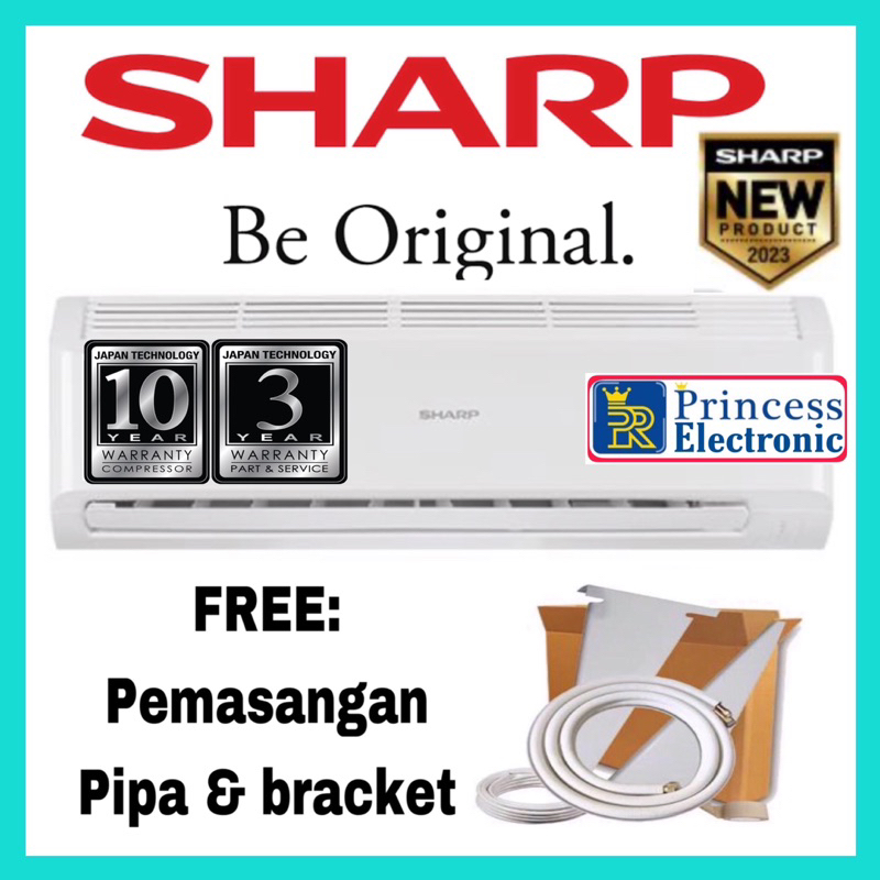 Jual Ac sharp 3/4 Pk Free pemasangan dan Pipa | Shopee Indonesia