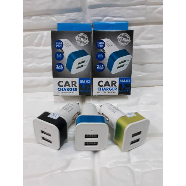 Jual CAS CHARGER MOBIL 2USB BESI / BATOK SAVER BESI 2USB SM-03 PLUS PACK | Shopee Indonesia