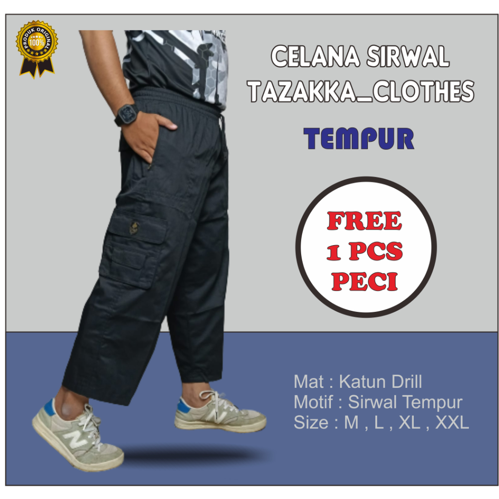 Jual Sirwal Dewasa Tempur Premium Original Tazakka Clothes Bahan Tebal ...