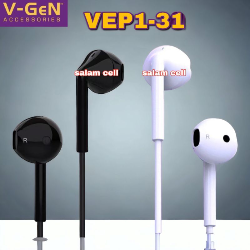 Jual Headset V-Gen VEP1-31 Xtra Bass Original Vgen Vep1-31 Garansi ...