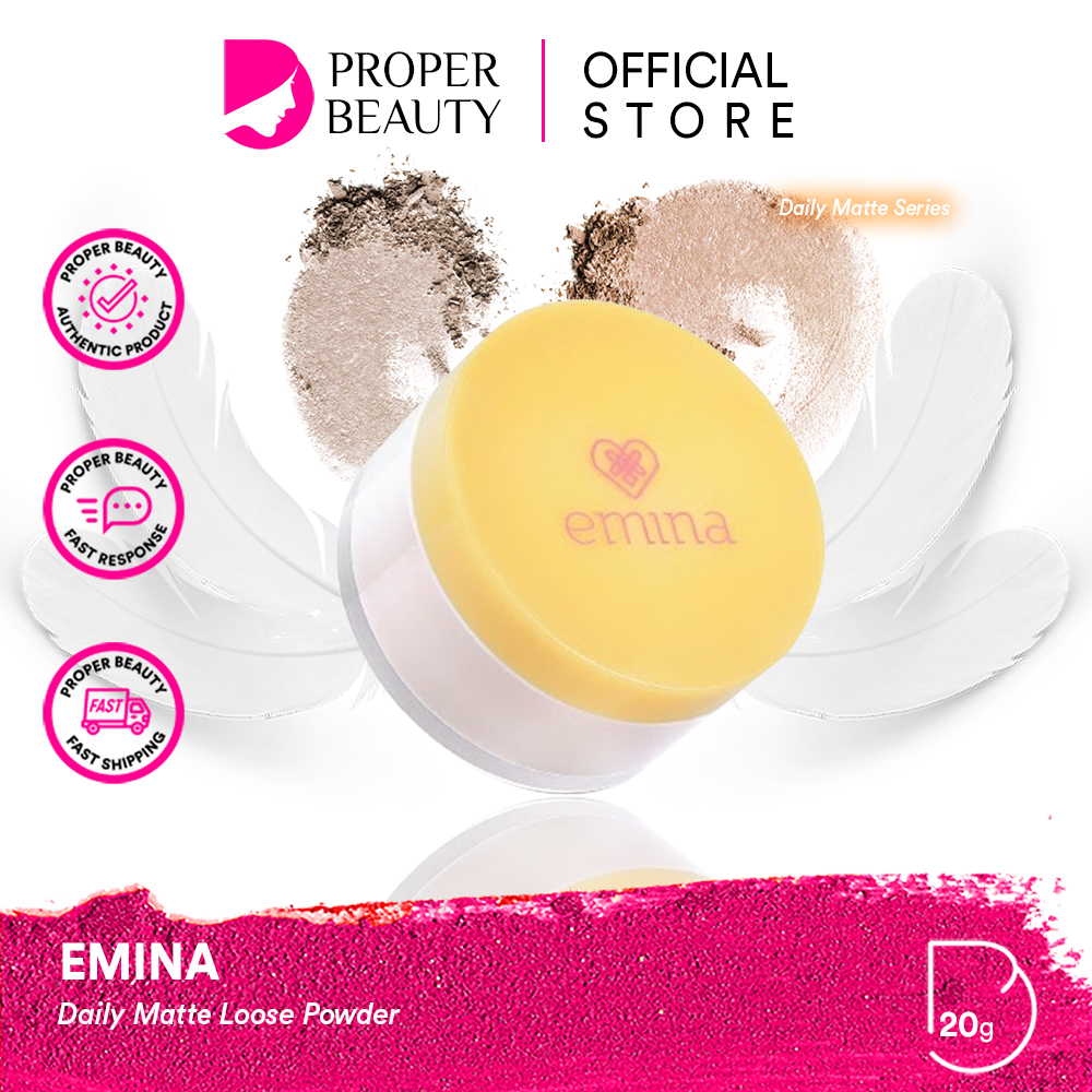 Jual EMINA Daily Matte Loose Powder Indonesia / Bedak Tabur Wajah 20g ...