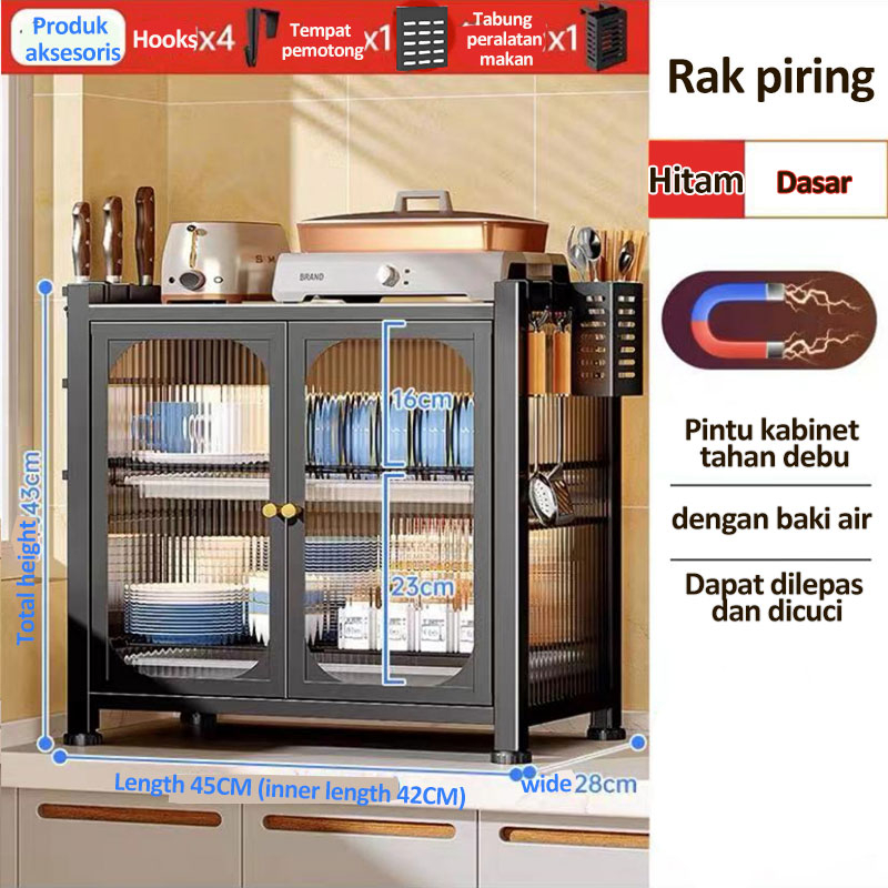 Jual Rak Piring Tertutup Stainless Lemari Piring Tertutup Tebal ...