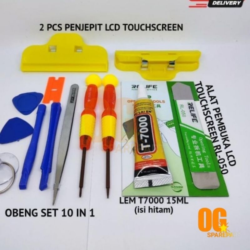 Jual Obeng Set Alat Pembuka lcd Dan Casing Opening Tools 10 In 1 obeng ...