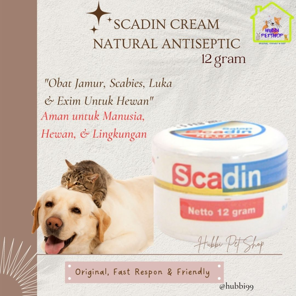 Jual Obat Scabies Cream Kucing Anjing Kelinci SCADIN CREAM 12gram ...