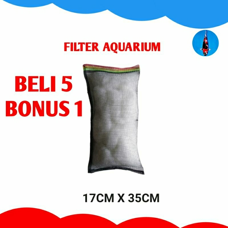 Jual Jaring Ikan Nelayan 100 gram bungkus waring Media Filter Kolam Koi ...
