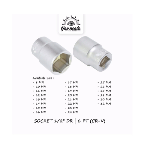 Jual TJAP MATA / Mata Sok 6PT 1/2 Inch Satuan - Kunci Sok Shock Socket 6pt | Shopee Indonesia