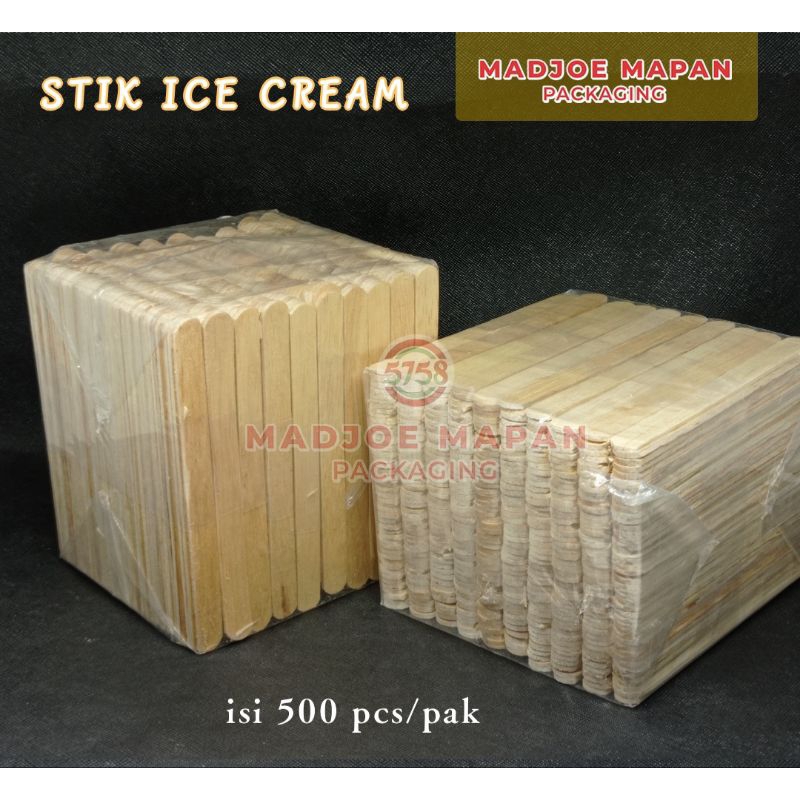Jual Stik Ice Cream / Stick ice cream Kayu Polos isi 500 Pcs / stik ...