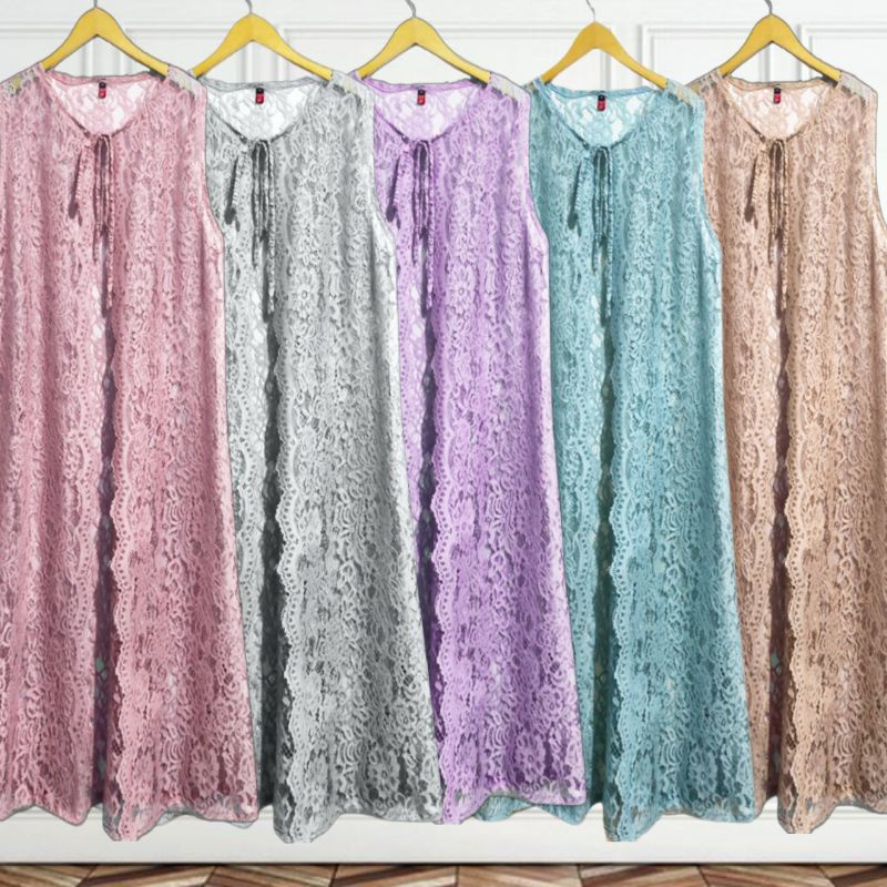 Jual Outer brokat cardigan brokat outer kondangan long vest outer jumbo ...