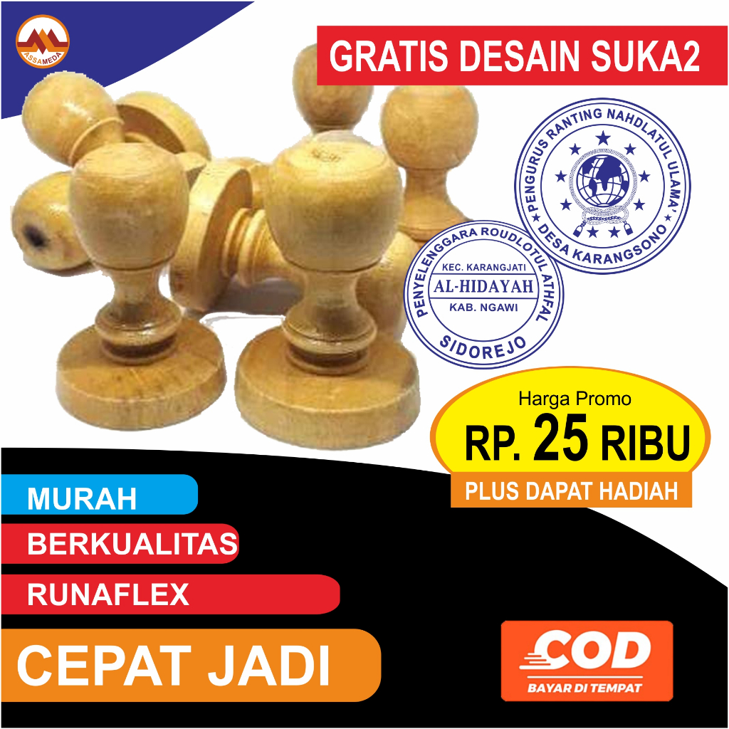 Jual STEMPEL KAYU / RUNAFLEX | Shopee Indonesia