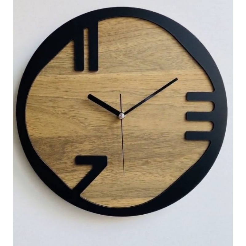 Jual jam dinding kayu modern estetik minimalis | Shopee Indonesia