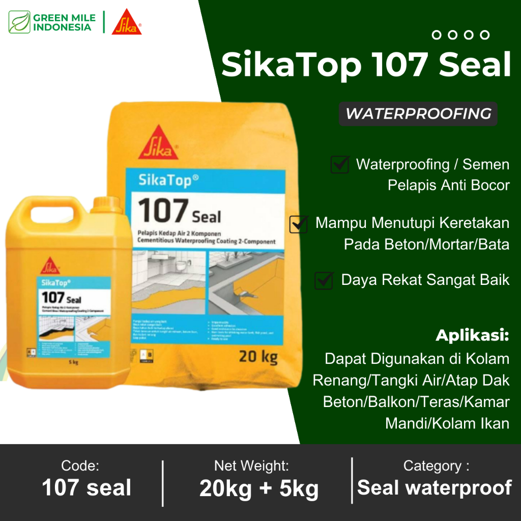 Jual SikaTop 107 Seal Waterproof Sika Top Semen Pelapis Anti bocor Set ...