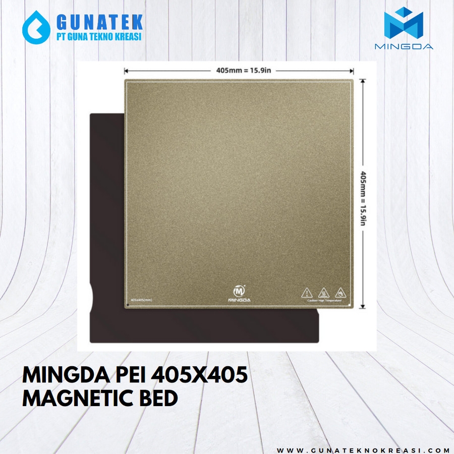 Jual MINGDA PEI BED 405X405 FOR MINGDA MAGICIAN PRO | Shopee Indonesia