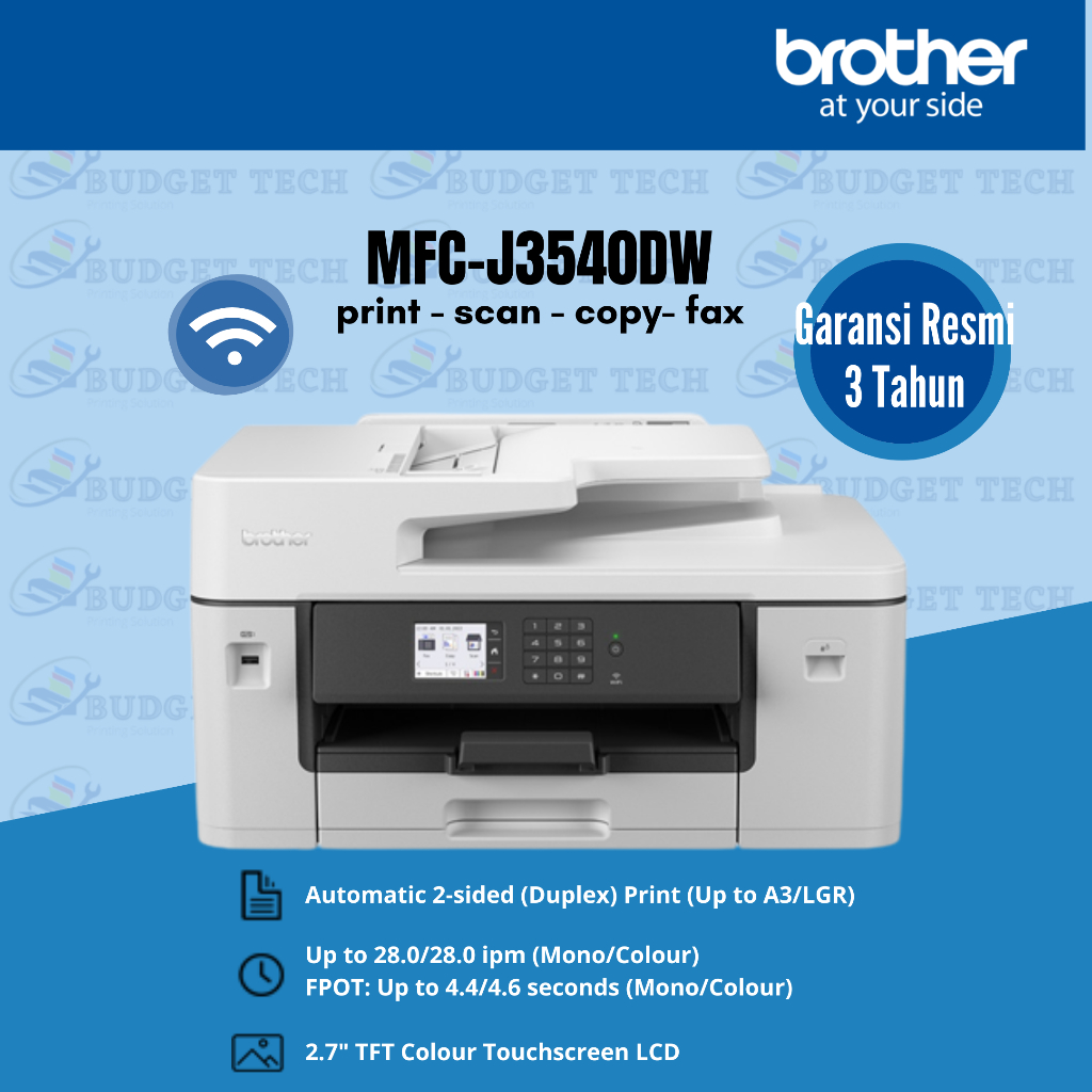 Jual Printer Brother MFC-J3540DW MFC J3540DW J3540 Print Scan Copy Fax Wifi A3 Duplex NEW ...