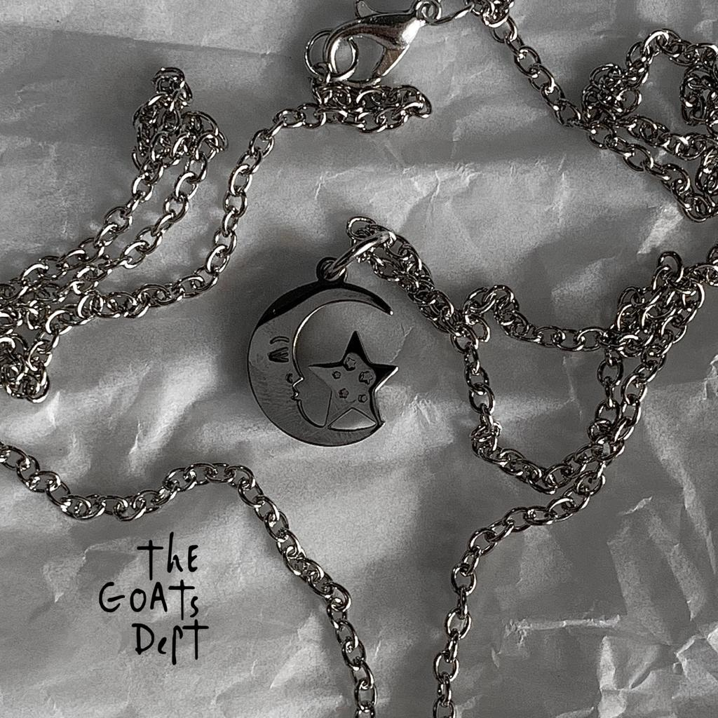 Jual The Goats Dept - Moon And Star Face Necklace Original / tgd726 ...