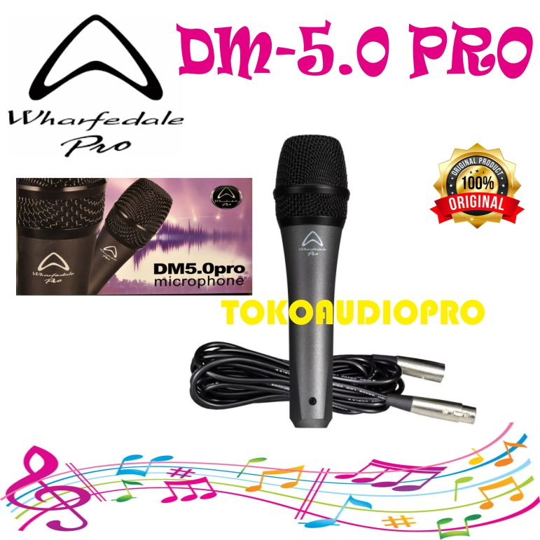 Jual Mic Wharfedale DM5.0 Pro Supercardioid Dynamic Microphone Original DM-5.0PRO | Shopee Indonesia
