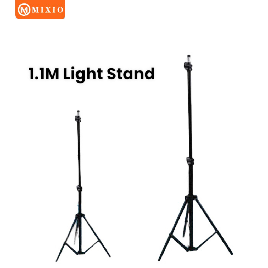 Jual MIXIO Light Stand Tripod 1.1m for Studio Lightning Portable stand ...