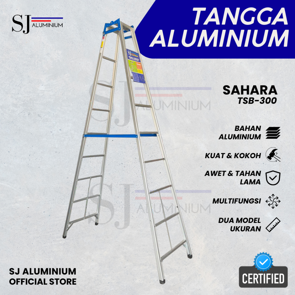 Jual Tangga Lipat Aluminium Ladder Multifungsi Jumbo - Sahara Biru ...
