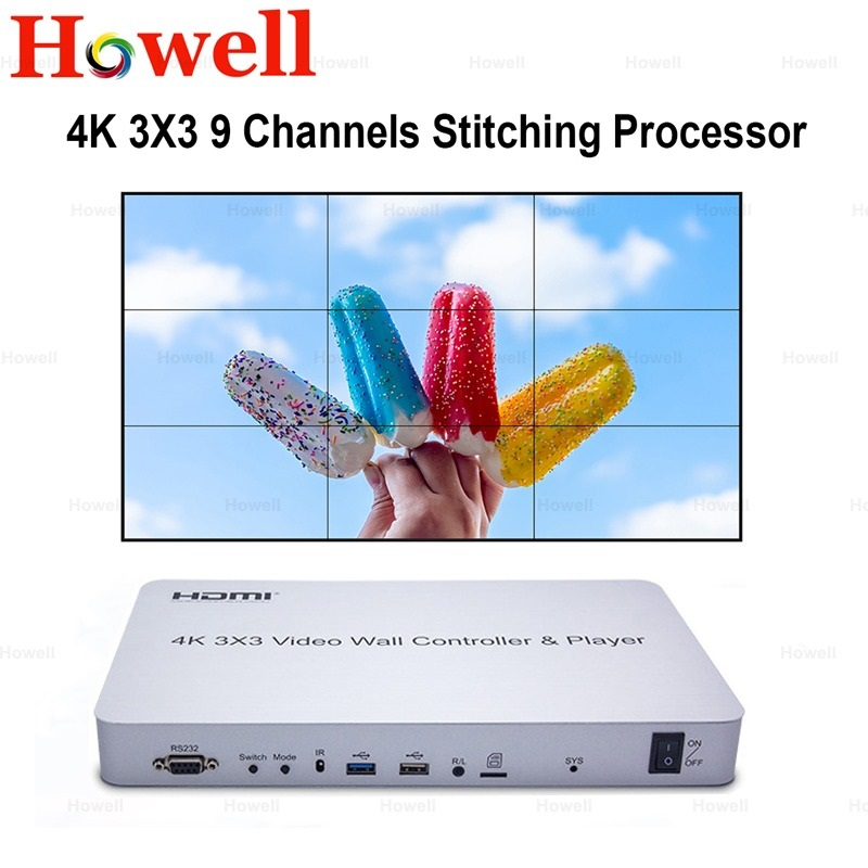 Jual HDMI VIDEOWALL CONTROLLER 3x3 & PLAYER (4K ULTRA HD) | Shopee Indonesia