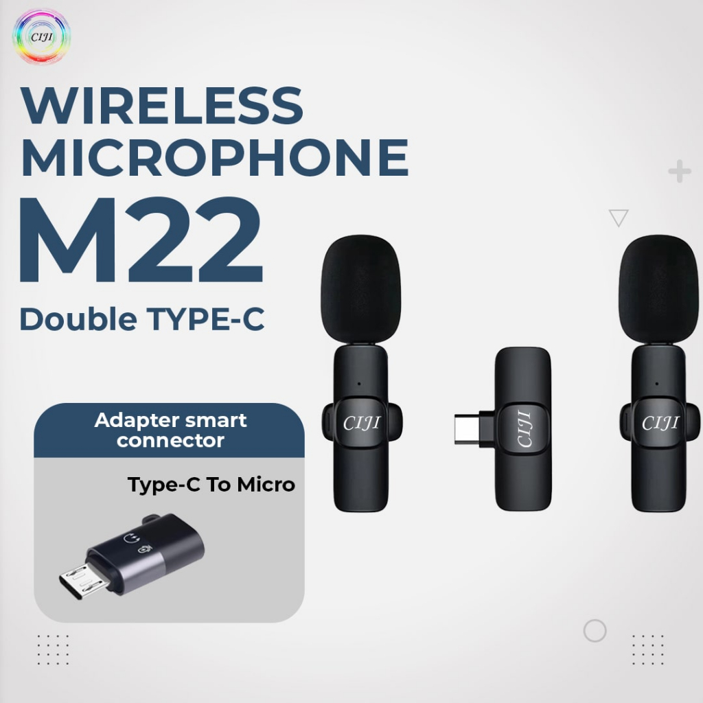 Jual CIJI Mikrofon Nirkabel Mic Portabel Audio Video pembuatan Rekaman ...