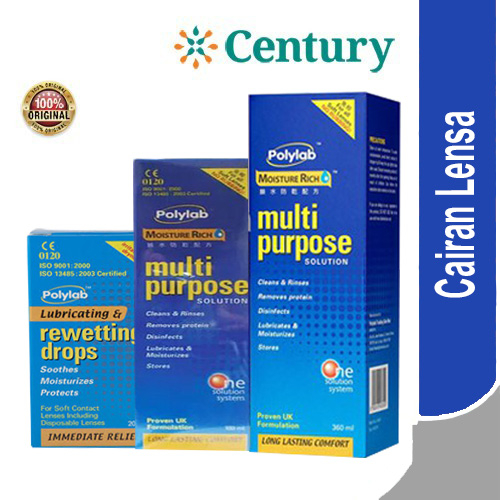 Jual Polylab Multi Purpose Cairan softlens/Cairan Pencuci Softlens ...