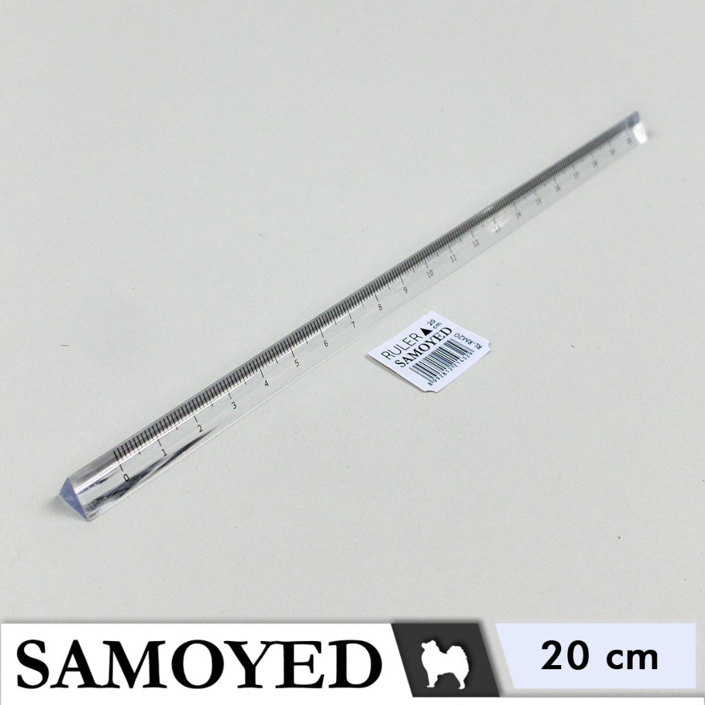 Jual Penggaris / Mistar Prisma Segitiga Plastik Transparan / Bening ...