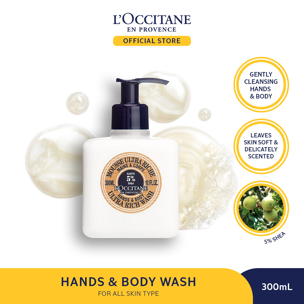 Jual L'Occitane Shea Hands & Body Ultra Rich Wash 300ml - Krim Shea ...