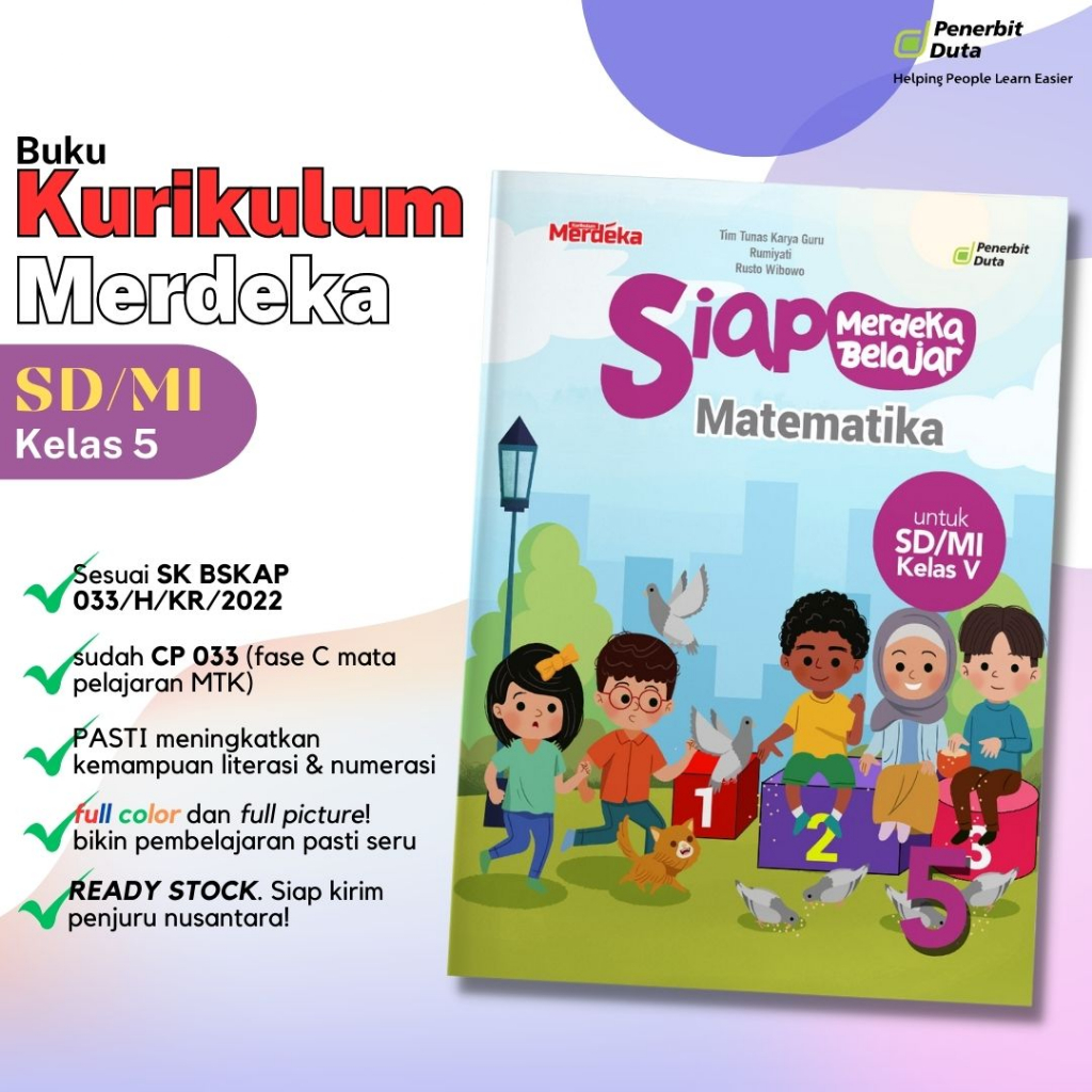 Jual Siap Merdeka Belajar Matematika SD/MI Kelas 5 Kurikulum Merdeka | Shopee Indonesia