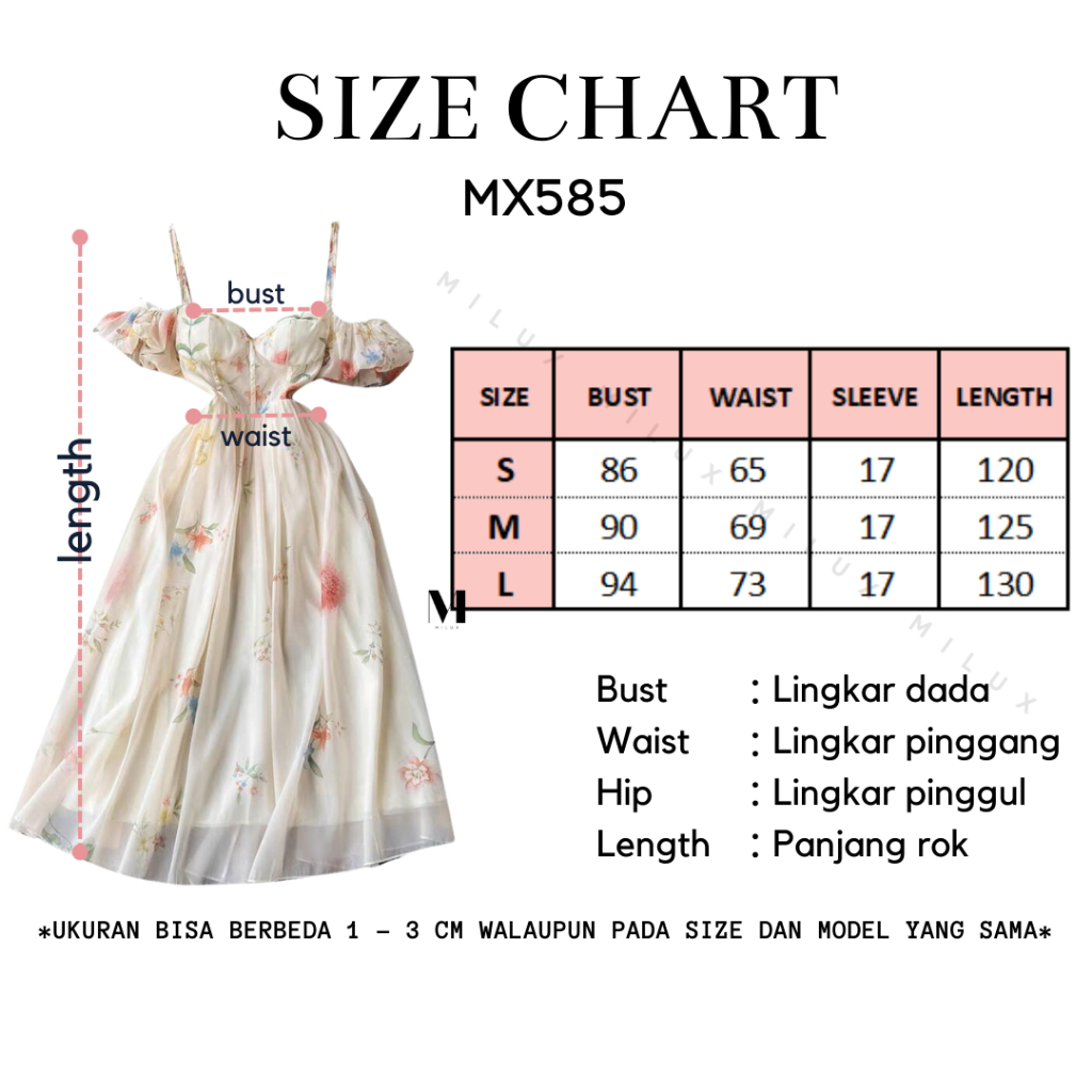 Jual DRESS ELEGANT BUNGA FLORAL BEACH WEAR SABRINA GAUN PANTAI WANITA ...