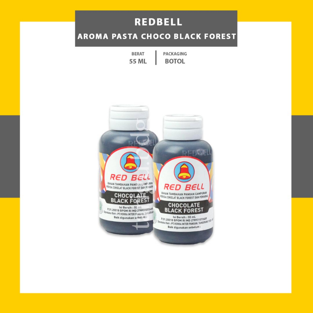 Jual BLACK FOREST RED BELL PERISA PASTA MAKANAN 55ML - REDBELL AROMA ...