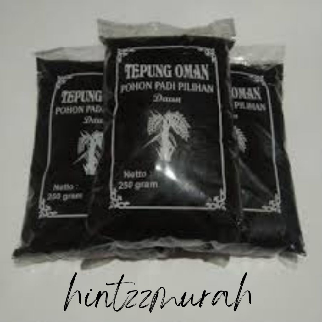 Jual Tepung Oman 250 Gram Pewarna Hitam Alami Es Dawet Hitam, Lapis ...