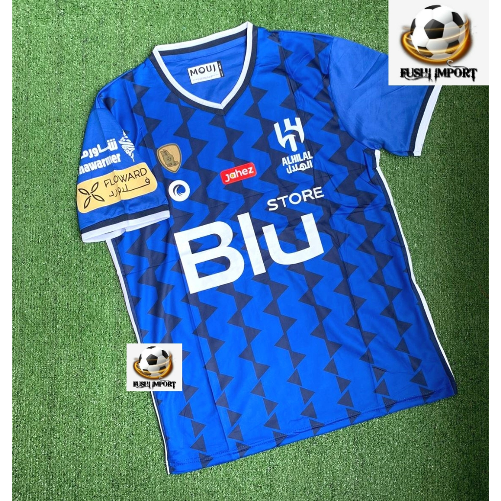 Jual Jersey Baju Bola Al Hilal Home Full Patch 2022 2023 Grade Ori New