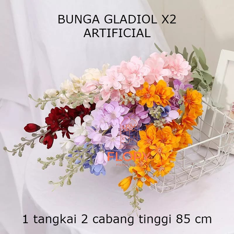 Jual BUNGA GLADIOL X2 ARTIFICIAL / Bunga artisial gladiol / bunga ...