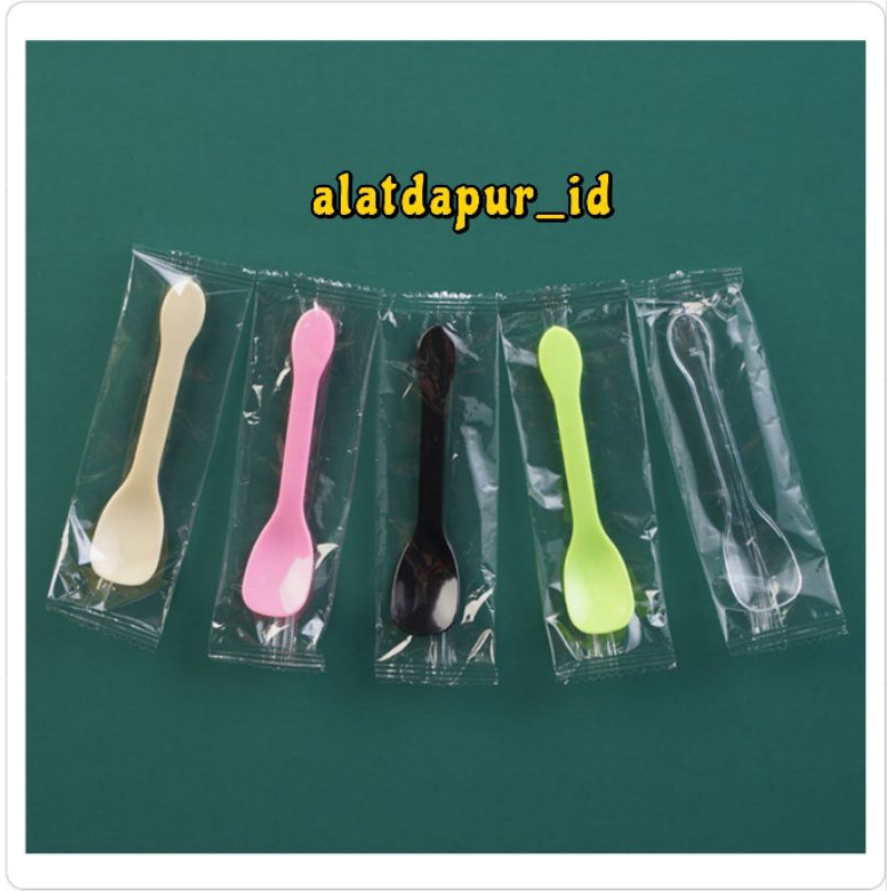 Jual 100pcs sendok dessert sendok kecil kue cake puding sendok jelly ...