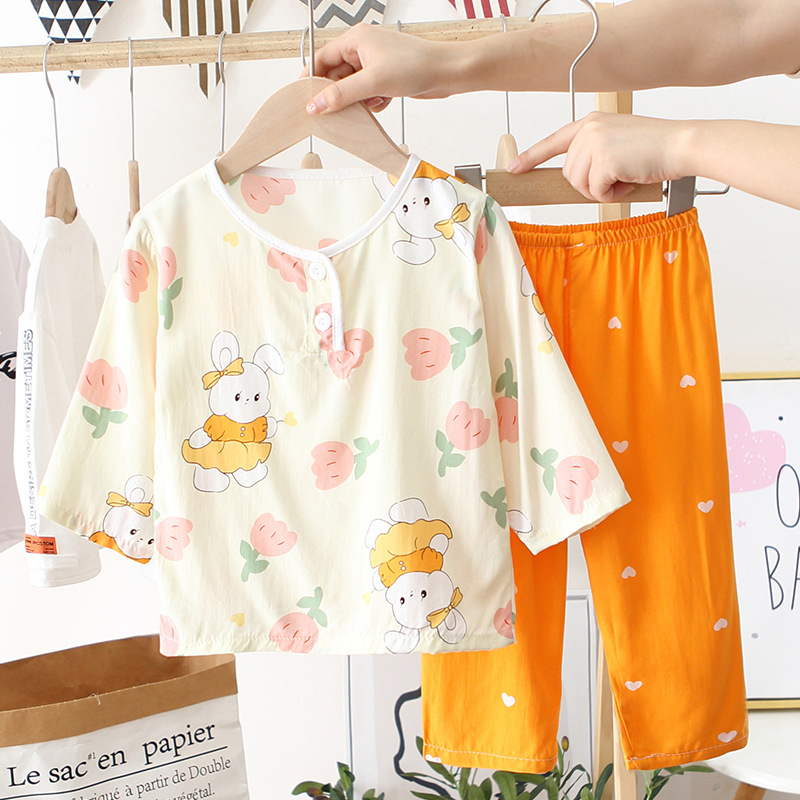 Jual FANCY Pakaian Rayon Bayi Anak Piyama Remaja Set celana Panjang ...