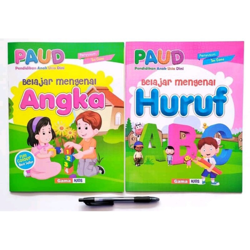 Jual UKURAN BESAR A4 - BUKU PAUD BELAJAR MENGENAL ANGKA DAN HURUF ...