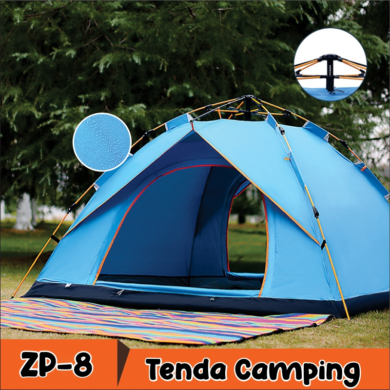 Jual Tenda Camping Biru Tenda Otomatis Outdoor & Indoor Gunung Markas ...